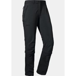 Sch&ouml;ffel SCH&Ouml;FFEL Damen Zip-away-Hose "Pants Engadin1 Zip Off", schwarz, Gr. 80, Hosen