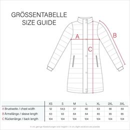 Marikoo Damen Winterjacke "Benikoo", rot, Gr. M, Obermaterial: 92% Nylon, 8% Elasthan. Futter: 100% Polyester. Wattierung: 100% Polyester.