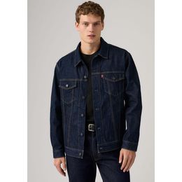Levi's LEVI'S Herren Jeansjacke "NEW RELAXED FIT TRUCK", blau, Gr. M, Denim/Jeans, Obermaterial: 100% Baumwolle, Jacken