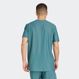 Herren Laufshirt "OWN THE RUN", gr&uuml;n, Gr. S, adidas Performance, Obermaterial: 86% Polyester, 14% Elasthan, Shirts