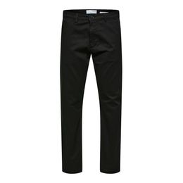 Selected Herren Chinos "SLH175-SLIM NEW MILES FLEX PANT NOOS", schwarz, Gr. 30, unifarben, Web, Obermaterial: 91% Baumwolle, 6% Polyester, 3%