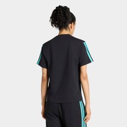 Damen T-Shirt "MER DNA TEE W"schwarz, semi mint rush, Gr. XL, adidas Performance, Obermaterial: 100% Baumwolle, Shirts