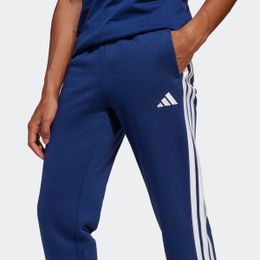 M&auml;dchen Sporthose "ESSENTIALS KIDS", blau, Gr. 152, adidas Sportswear, Obermaterial: 55% Baumwolle, 36% Polyester, 9% Viskose, Hosen