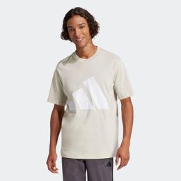 Herren T-Shirt "ESSENTIALS BIG LOGO", grau, Gr. S, adidas Sportswear, Obermaterial: 100% Baumwolle, Shirts, klassische Silhouette, mit