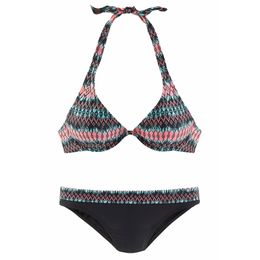 Homeboy Damen B&uuml;gel-Bikini, schwarz, Gr. 38, unifarben, Polyamid, Bikini-Sets, im Ethno-Look