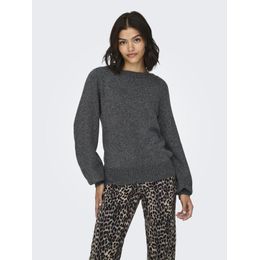 Jacqueline de Yong JDY Damen Strickpullover "JDYRUE GLITTER L/S BOAT PULLOVE KNT NOOS", grau, Gr. M, Glitzermuster, meliert, Strick, Obermaterial: 42% Polyester, 37%