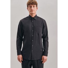 Seidensticker Herren Businesshemd "Schwarze Rose", schwarz, Gr. 39, unifarben, 100% Baumwolle, Hemden, Regular 1/1 Kentkragen Uni