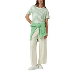 s.Oliver Damen 7/8-Hose, beige, Gr. 42, unifarben, Web, Obermaterial: 74% Polyester, 22% Viskose, 4% Elasthan. Futter: 100% Polyester, Hosen, mit