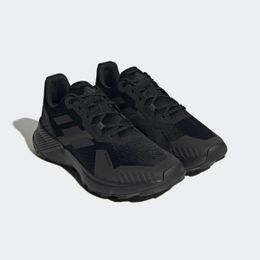 adidas terrex Herren Trailrunningschuh "SOULSTRIDE TRAILRUNNING", Gr. 45, schwarz, Synthetik, Textil, Schuhe, Trail-Runningschuhe