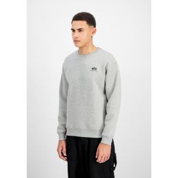 Herren Sweater "Basic Sweatshirt SL", grau, Gr. L, Alpha Industries, Obermaterial: 80% Baumwolle, 20% Polyester, Sweatshirts
