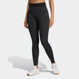 Damen Trainingstights "ADIDAS TECHFIT COLD.RDY FULL-LENGTH LEGGINGS", schwarz, Gr. L, adidas Performance, Obermaterial: 79% Polyester, 21% Elasthan,