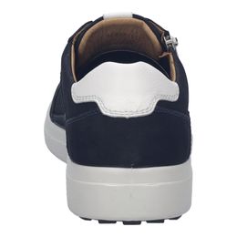 Josef Seibel Herren Sneaker "Maddox 07", Gr. 45, blau, Veloursleder, kontrastfarbene Details, Schuhe, Komfortschuh, Schn&uuml;rschuh, Freizeitschuh mit
