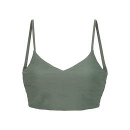 Sunseeker Damen Crop-Bikini-Top "Loretta", gr&uuml;n, Gr. 40, Strukturmuster, unifarben, Polyamid, Bikini-Oberteile, mit Strukturmuster