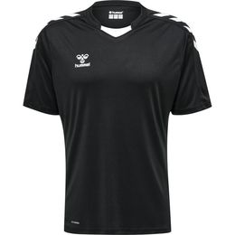Hummel Damen Trainingsshirt "HMLCORE XK POLY JERSEY S/S", schwarz, Gr. XXXL, Obermaterial: 100% Polyester, Shirts, sportliche Passform, atmungsaktiv,