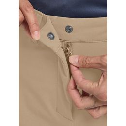 Shorts Jack Wolfskin "PICO TRAIL SHORTS W", Damen, Gr. 42, N-Gr, hazel wood, Obermaterial: 100% Polyester. Futter: 100% Polyester, Hosen Shorts