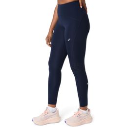 asics Damen Lauftights "ROAD HIGH WAIST TIGHT"midnight, Gr. S, Obermaterial: 78% Polyester, 22% Elasthan, Hosen, mit mehreren Taschen, elastisches
