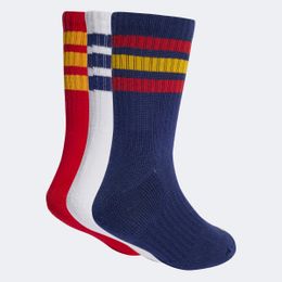 M&auml;dchen Sportsocken "3S KD C CRW 3P", adidas Performance, Gr. 34, bunt, Obermaterial: 63% Baumwolle, 32% Polyester, 4% Elasthan, 1% Polyamid, Socken