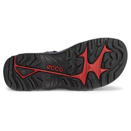 Ecco Herren Outdoorsandale "Offroad", Gr. 50, blau, Nubukleder, Schuhe, Sommerschuh, Klettschuh, Outdoorschuh, in Trekking-Optik