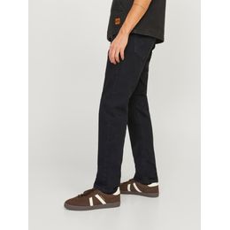 Jack & Jones JACK & JONES Herren Tapered-fit-Jeans "JJIMIKE JJORIGINAL SQ 223"schwarz denim, Gr. 27, clean, Denim/Jeans, Obermaterial: 76% Baumwolle, 22%