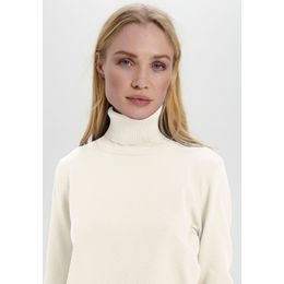 Saint Tropez Damen Rollkragenpullover "J2046, MilaSZ Rollneck", blau, Gr. M, unifarben, Strick, Obermaterial: 80% Viskose, 20% Polyamid, Pullover,