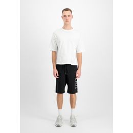 Herren Sweatshorts "Alpha Jersey Short", schwarz, Gr. L, Alpha Industries, Obermaterial: 100% Baumwolle, Hosen