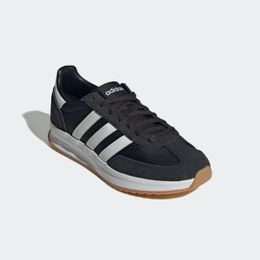 Herren Sneaker "RUN 70S 2.0", adidas Sportswear, Gr. 45, schwarz-wei&szlig;, Leder, Textil, Schuhe, inspiriert vom Design des adidas SL72