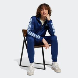 Herren Trainingsanzug "M 3S FT TT TS", blau, Gr. XL, adidas Sportswear, Obermaterial: 100% Polyester, Sportanz&uuml;ge, zweiteiliges Set, aus