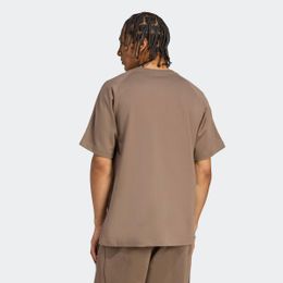 Herren T-Shirt "PREMIUM ESSENTIALS", braun, Gr. S, adidas originals, Obermaterial: 100% Baumwolle, Shirts, sportlicher Stil, Kurzarm, lockere