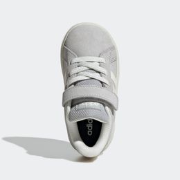 M&auml;dchen Sneaker "GRAND COURT 2.0 KIDS", adidas Sportswear, Gr. 27, grau, Leder, Synthetik, Textil, Schuhe, Design auf den Spuren des adidas Campus