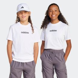 M&auml;dchen T-Shirt "J LIN TEE 160", schwarz-wei&szlig;, Gr. 140, adidas Sportswear, Obermaterial: 100% Baumwolle, Shirts, f&uuml;r Kinder, mit Rundhalsausschnitt,
