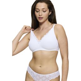 Triumph Damen B&uuml;gel-BH "Amourette N01", Gr. 90, wei&szlig;, Microtouch, Obermaterial: 75% Polyamid, 25% Elasthan, unifarben, BHs, mit Spitzendetails und