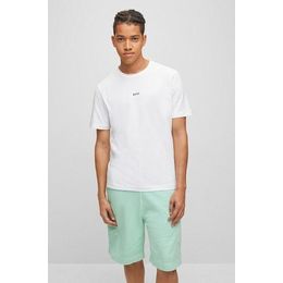 BOSS Orange Herren T-Shirt "TChup Relaxed Fit", wei&szlig;, Gr. M, unifarben, Single Jersey, Obermaterial: 96% Baumwolle, 4% Elasthan, Shirts,