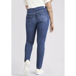 MAC Damen Skinny-fit-Jeans "Dream Skinny", blau, Gr. 36, Jeans, Obermaterial: 88% Baumwolle, 9% Polyester, 3% Elasthan, Jeans, in hochelastische