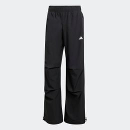 Damen Sporthose "WORKOUT ESSENTIALS GEWEBTE"schwarz, normal, gr., Gr. L, adidas Performance, Obermaterial: 87% Polyester, 13% Elasthan, Hosen