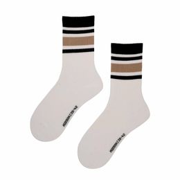 Hudson Damen Socken "Socke Line", Gr. 43, wei&szlig;, Obermaterial: 65% Baumwolle CO. 32% Polyamid PA. 3% Elasthan EL., Socken