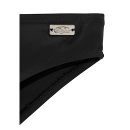 Buffalo M&auml;dchen Bandeau-Bikini, schwarz, Gr. 146, unifarben, Polyamid, Bikini-Sets, mit modischem Volant