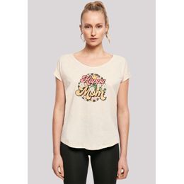 F4NT4STIC Damen T-Shirt "Mothers Day Floral Design Happy Mom", wei&szlig;, Gr. XS, Obermaterial: 100% Baumwolle, Shirts, Premium Qualit&auml;t