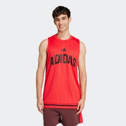 Herren Tanktop "M US SPORT TNK", rot, Gr. S, adidas Sportswear, Obermaterial: 100% Polyester, Tops