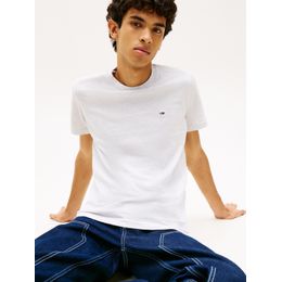Tommy Jeans Damen Rundhalsshirt "TJM XSLIM 2PACK JERSEY TEE EXT"grau htr, shadow pine, Gr. M, Single Jersey, Obermaterial: 100% Baumwolle, Shirts,