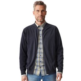 Casamoda Herren Strickjacke "Casamoda Strickjacke uni", blau, Gr. XXXL, 100% Baumwolle, Strickjacken