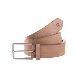 Herren Lederg&uuml;rtel "TTDCHARLIE", beige, Gr. 115, Tom Tailor Denim, unifarben, B&uuml;ffelleder, G&uuml;rtel, 3.5 cm breiter Herreng&uuml;rtel, Denim Look,