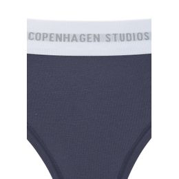 Damen Bikinislip, Copenhagen Studios, Gr. Mnavy, Single Jersey, Obermaterial: 50% Modal (TENCEL ), 45% Baumwolle, 5% Elasthan (LYCRA), unifarben mit
