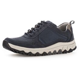 ROLLINGSOFT Herren Sneaker, Gr. 12, blau, Nubukleder, Textil, Schuhe, Freizeitschuh, Halbschuh, Schn&uuml;rschuh mit Anziehlasche, Weite G