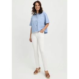 WONDERJEANS Damen Slim-fit-Jeans "Classic", wei&szlig;, Gr. 34, unifarben, Denim/Jeans, Obermaterial: 75% Baumwolle, 23% Polyester, 2% Elasthan, Jeans,