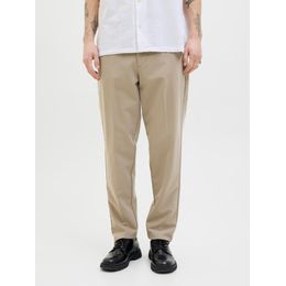 Jack & Jones JACK & JONES Herren Chinohose "JPSTACE LEO CHINO NOOS", grau, Gr. 33, unifarben, Web, Obermaterial: 76% Polyester, 17% Viskose, 7% Elasthan, Hosen