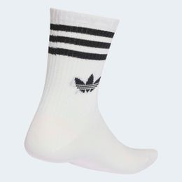Damen Sportsocken "3 STR CRW S 10P", adidas originals, Gr. Swei&szlig;, Obermaterial: 49% Baumwolle, 48% Polyester, 2% Elasthan, 1% Polyamid, Socken, f&uuml;r