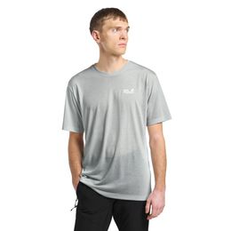 Jack Wolfskin Herren T-Shirt "VONNAN S/S T M", grau, Gr. L, Obermaterial: 100% POLYESTER, Shirts