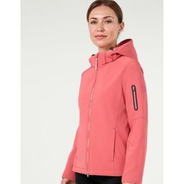 Outdoorjacke McKINLEY "Da.-Jacke Kadino II W", Damen, Gr. 42, cayenne, night sky, Obermaterial: 95% Polyester, 5% Elasthan, unifarben, eingesetzt elastischer Bund verstellbar, Jacken Outdoorjacke