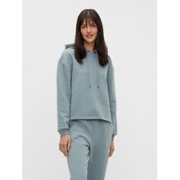 Pieces Damen Hoodie "PCCHILLI LS HOODIE NOOS BC", grau, Gr. XL, unifarben, Sweatware, Obermaterial: 60% Baumwolle, 40% Polyester, Sweatshirts