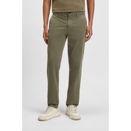 BOSS Orange Herren Chinohose "tapered", gr&uuml;n, Gr. 30, Web, Obermaterial: 97% Baumwolle, 3% Elasthan, Hosen, mit BOSS Logo hinten